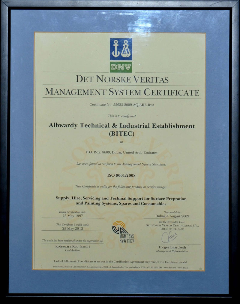 CERTIFICATION – Bitec